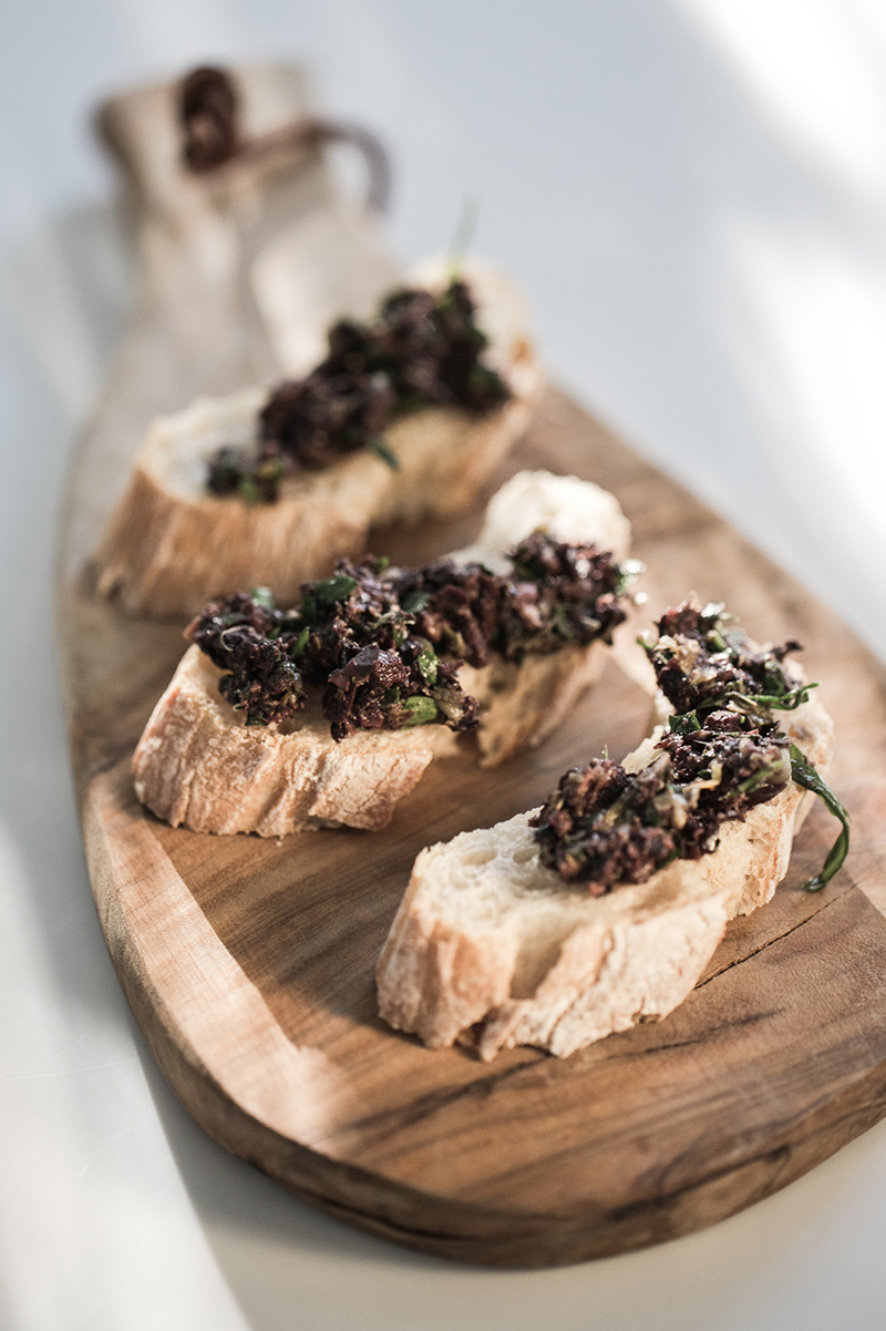 Black Olive Tapenade with Anchovies & Capers - Sandra Loves